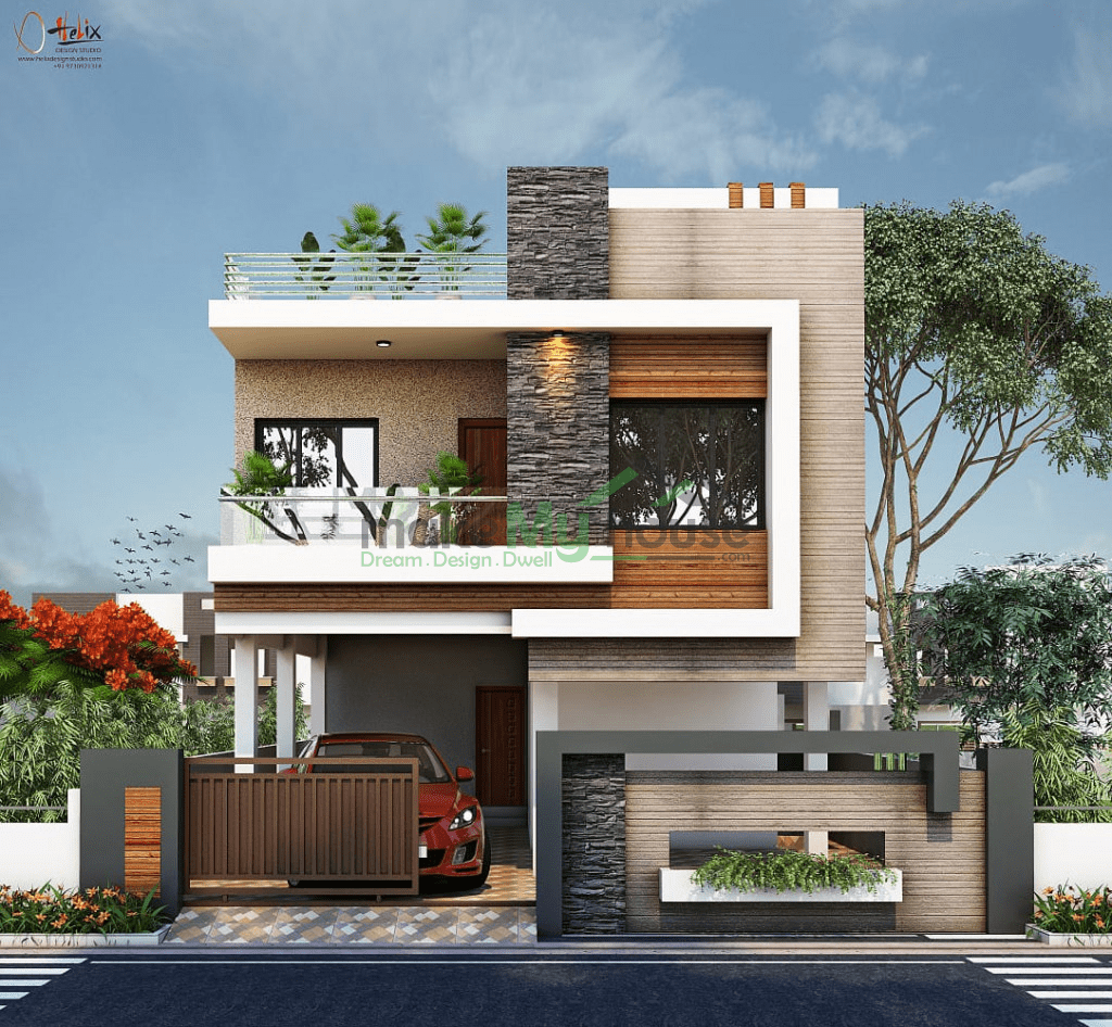 Perfect Duplex House Elevation Architecture Ideas - House Floor Plans