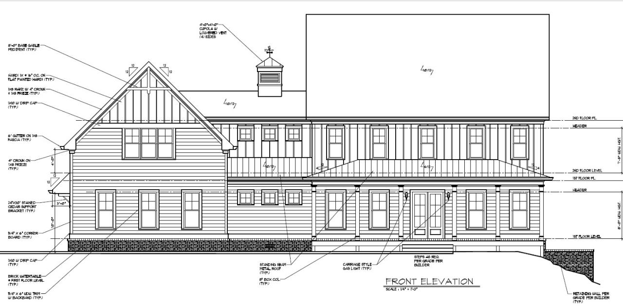 Gorgeous Plan Section Elevation Of Residential Building Ideas - House ...