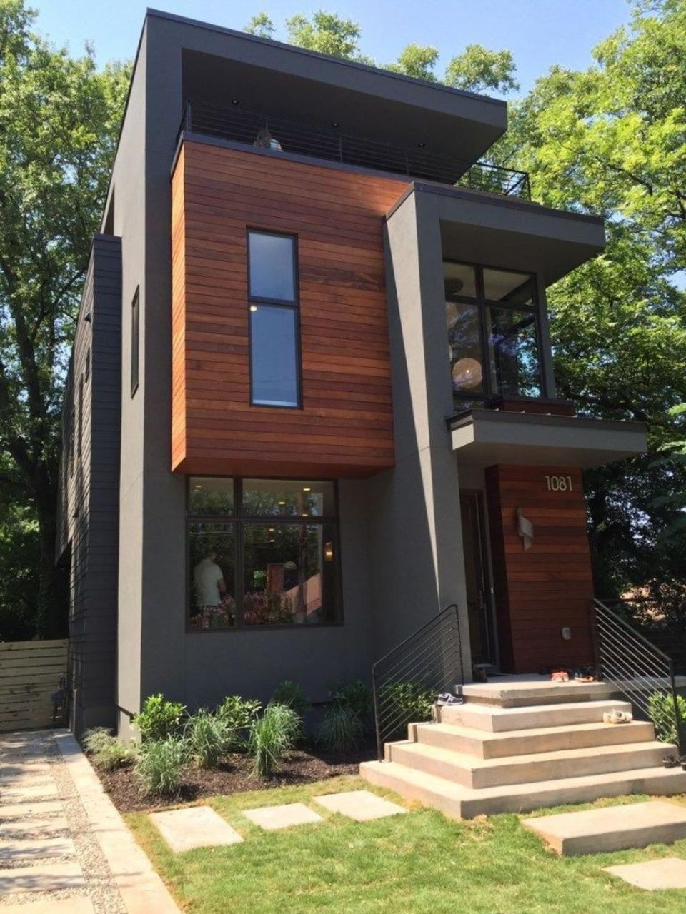 Best 2 Storey Flat Roof House Design References - House Floor Plans