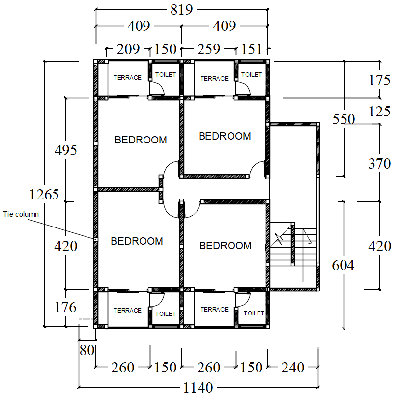 Image Of Three Storey Residential House Floor Plan With Elevation 2023 ...