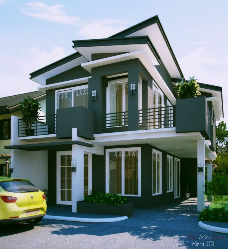 Fantastic Roof Design For 2 Storey House References - House Floor Plans