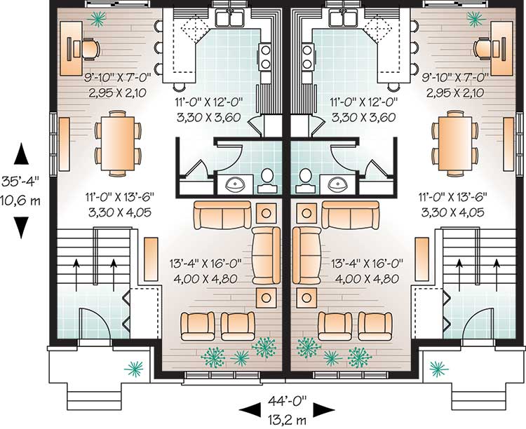 Creative Split Level Duplex House Plans Ideas - House Floor Plans